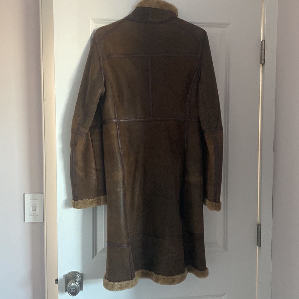 Original Andrew Marc Brown Shearling Coat - Gem